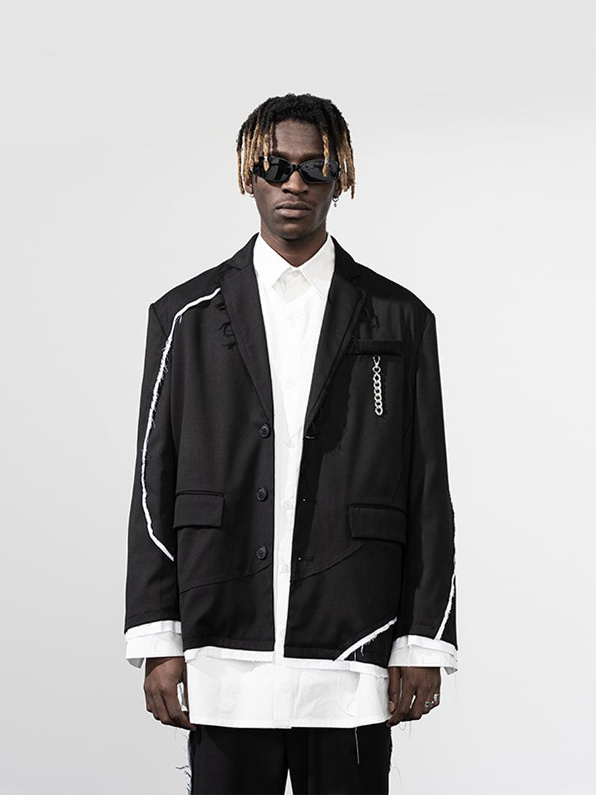 Ripped Loose Suit Jacket – Harsh and Cruel