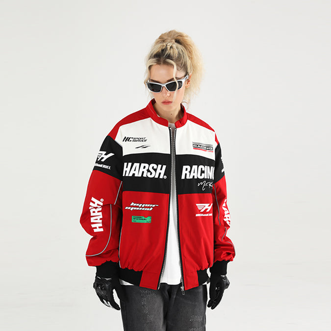 Retro Motorcycle Racing Logo Jacket – Harsh and Cruel